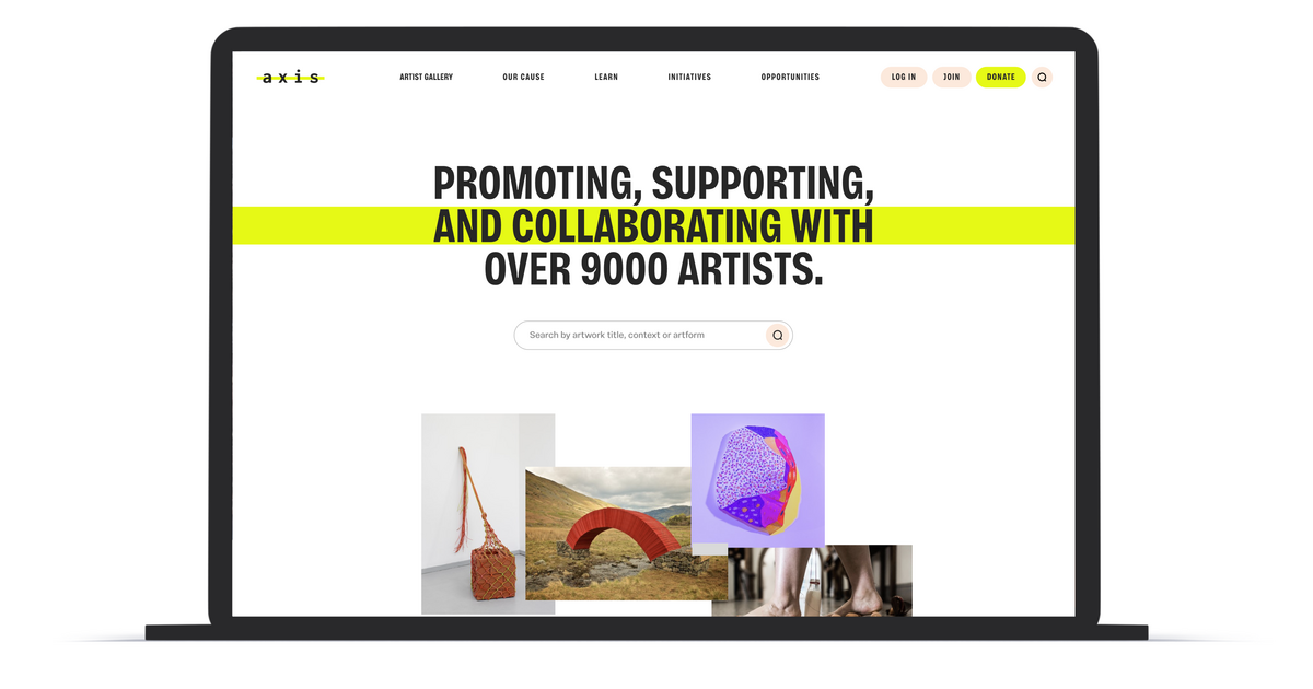 Website design and development for Axis | Mud
